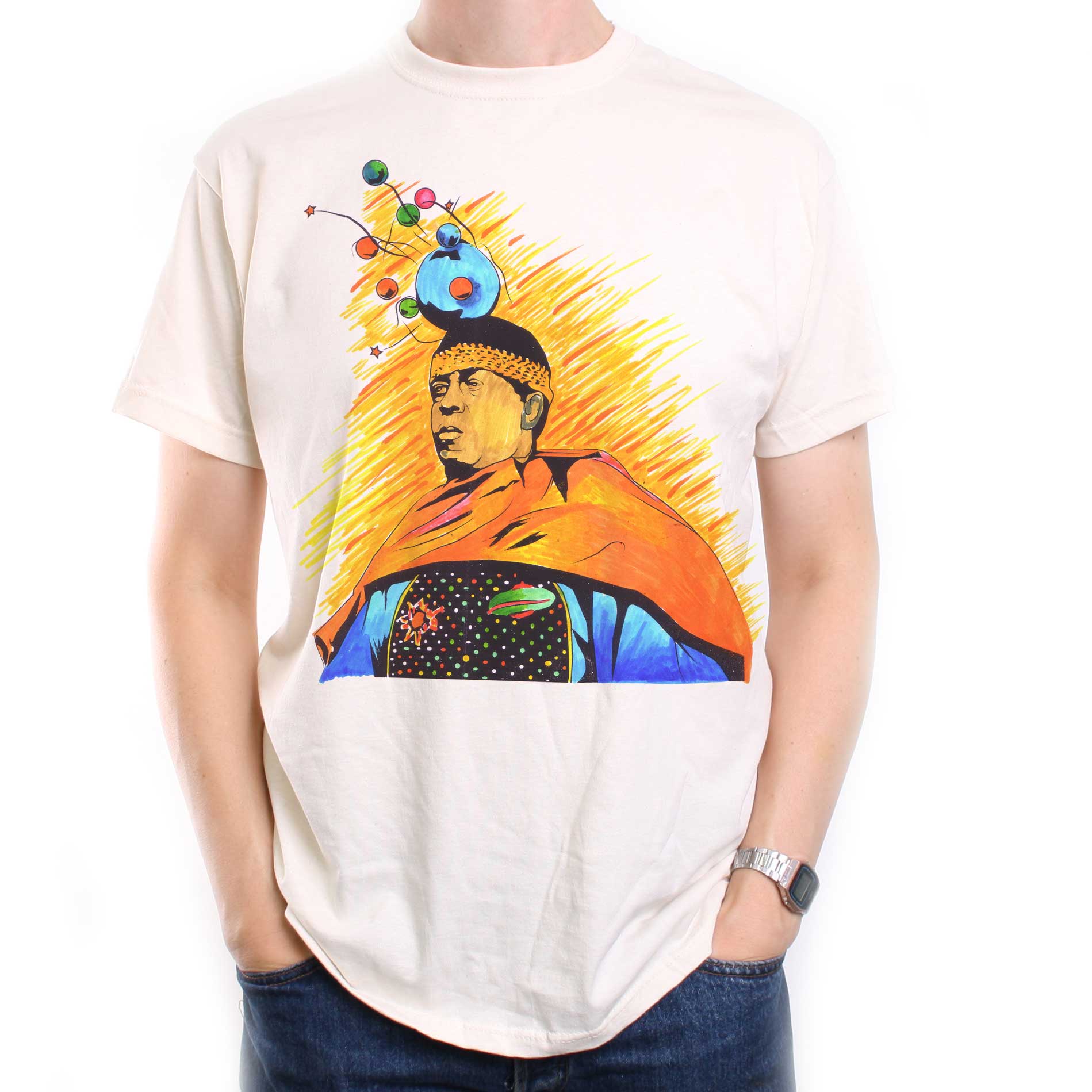 Sun Ra T Shirt - Original Jazz Illustration T Shirt | Jazz T Shirts from Old Skool Hooligans