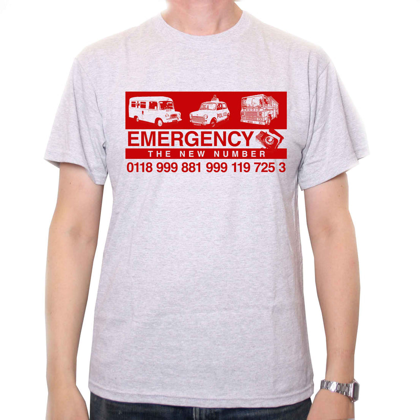 Inspired by The IT Crowd T shirt - Emergency Number / Classic Comedy T ...