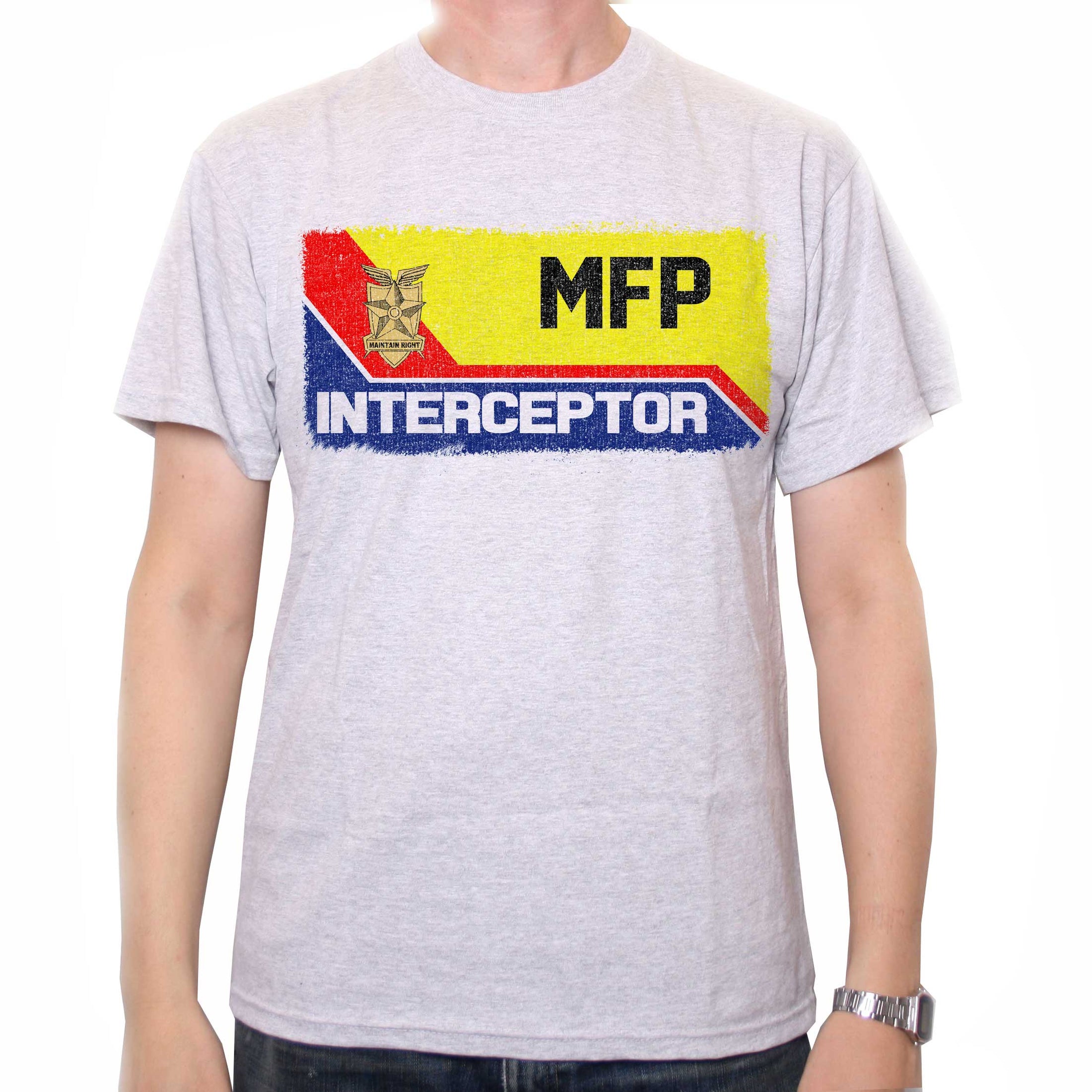 Inspired by Mad Max T Shirt - MFP Interceptor Logo | Cult Movie T Shirts