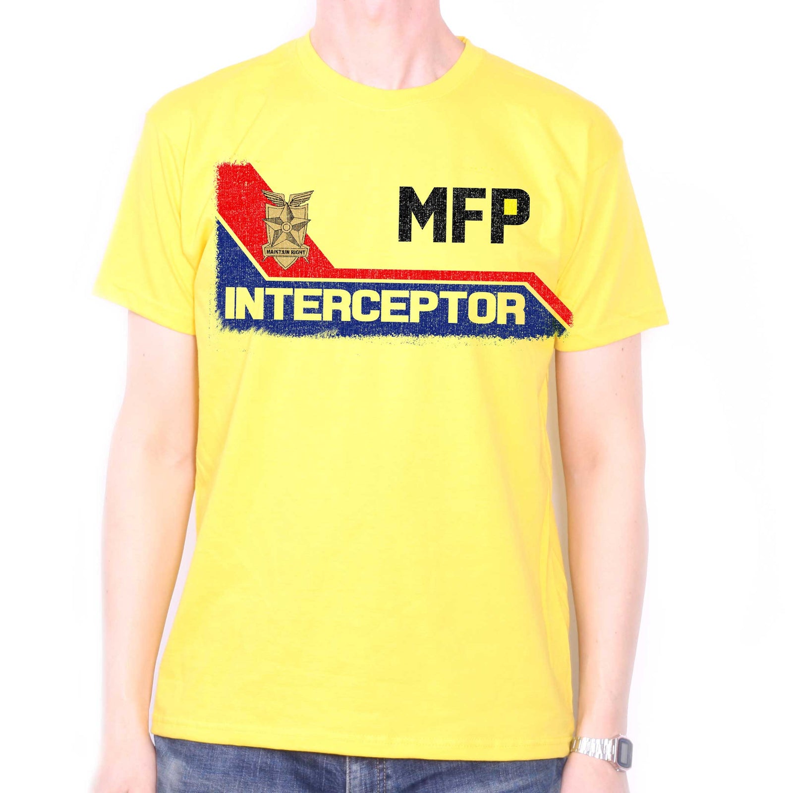 Inspired by Mad Max T Shirt - MFP Interceptor Logo | Cult Movie T Shirts
