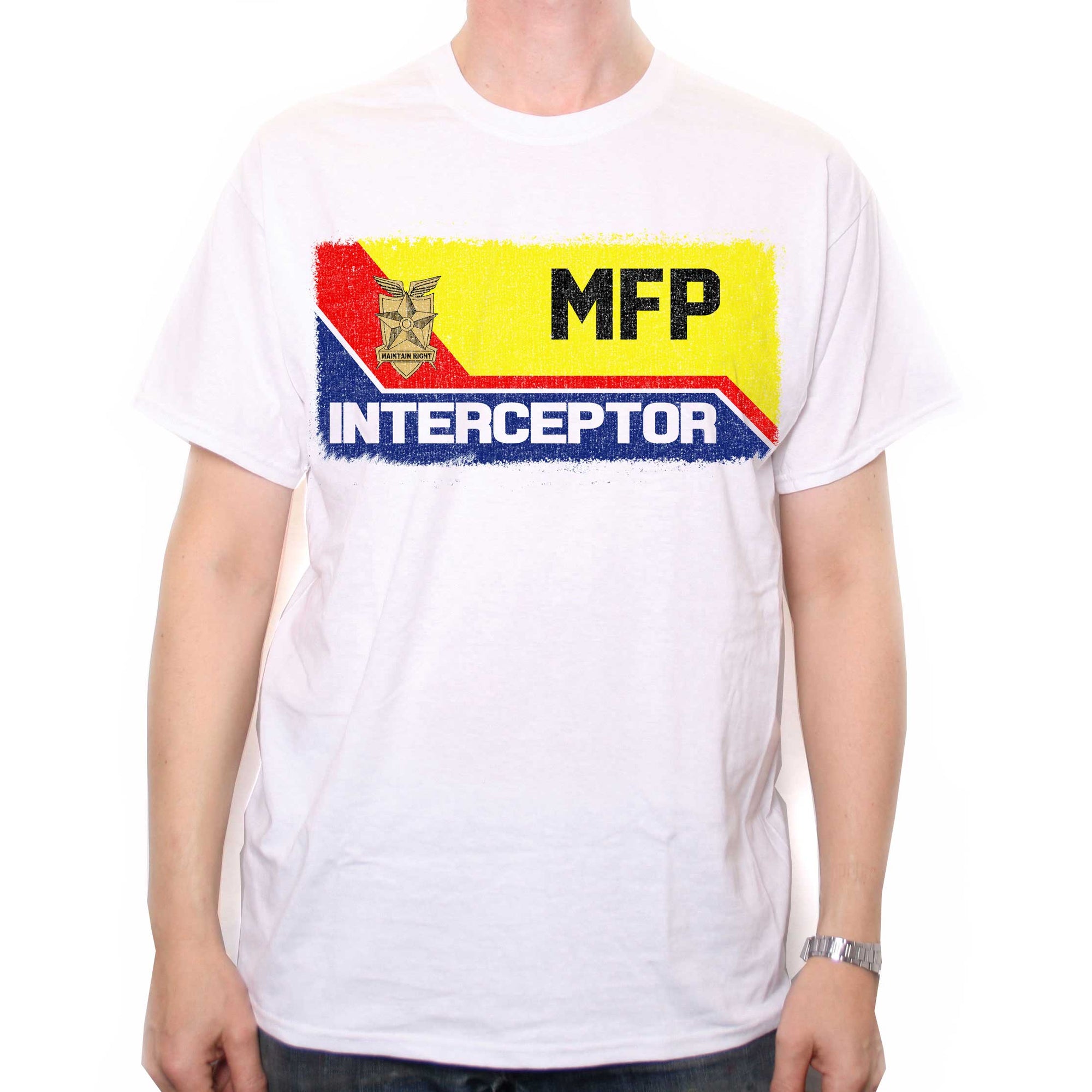 Inspired by Mad Max T Shirt - MFP Interceptor Logo | Cult Movie T Shirts