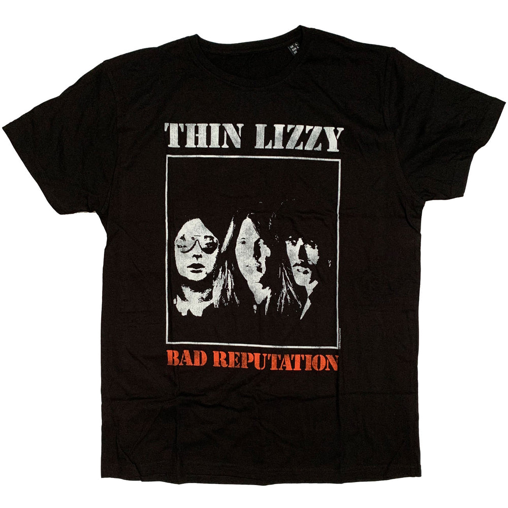 Thin Lizzy T Shirt - Bad Reputation Cover 100% Official Retro Distress