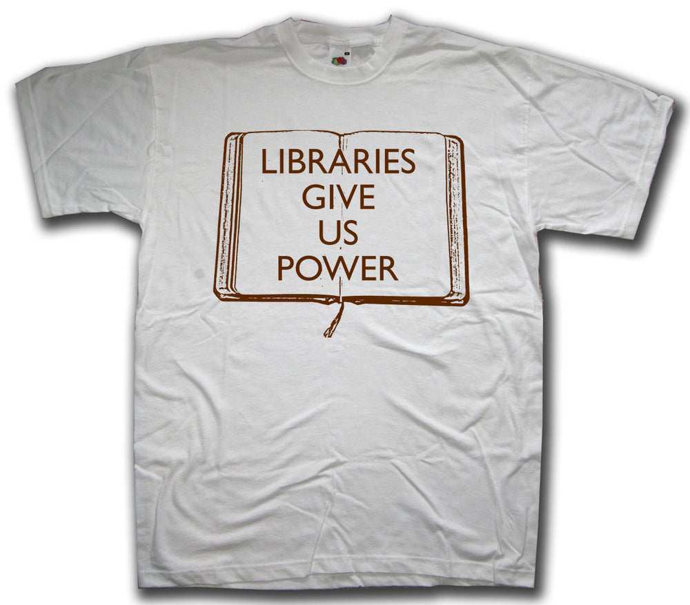 Libraries Give Us Power T shirt inspired by Manic Street Preachers ...