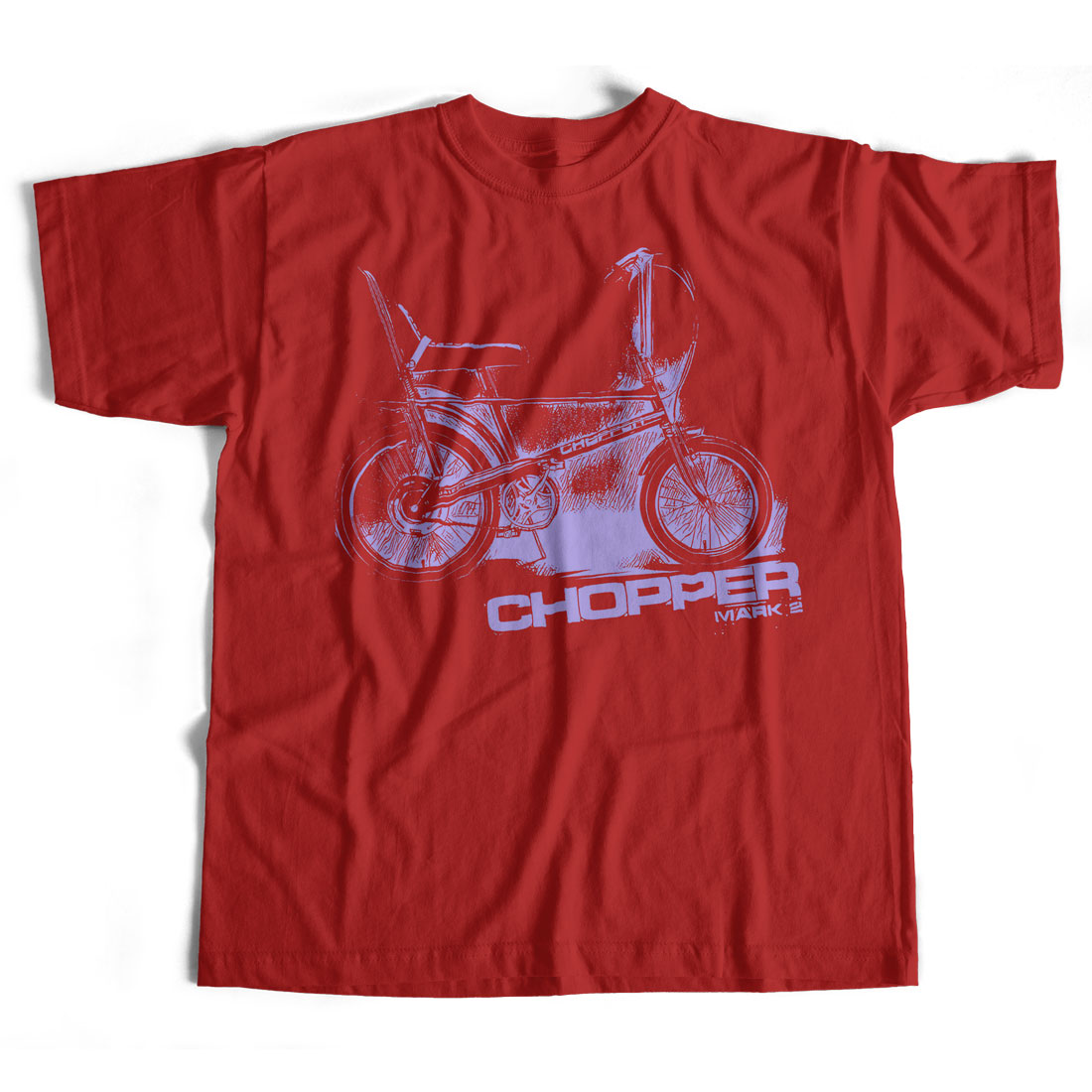 Raleigh Chopper T Shirt - Mark 2 Classic Bike Design Old Skool Hooliga