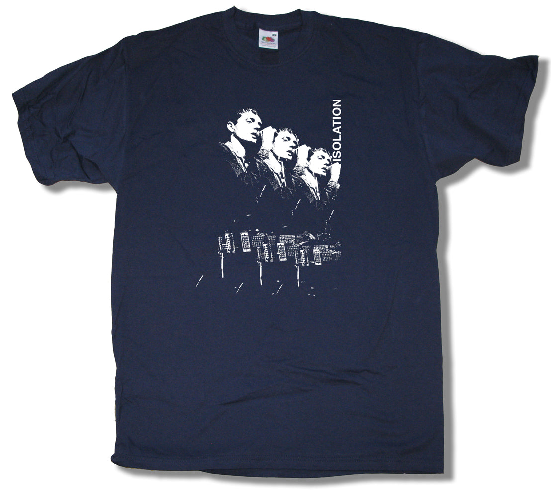 Ian Curtis on stage Isolation T shirt from Old Skool Hooligans