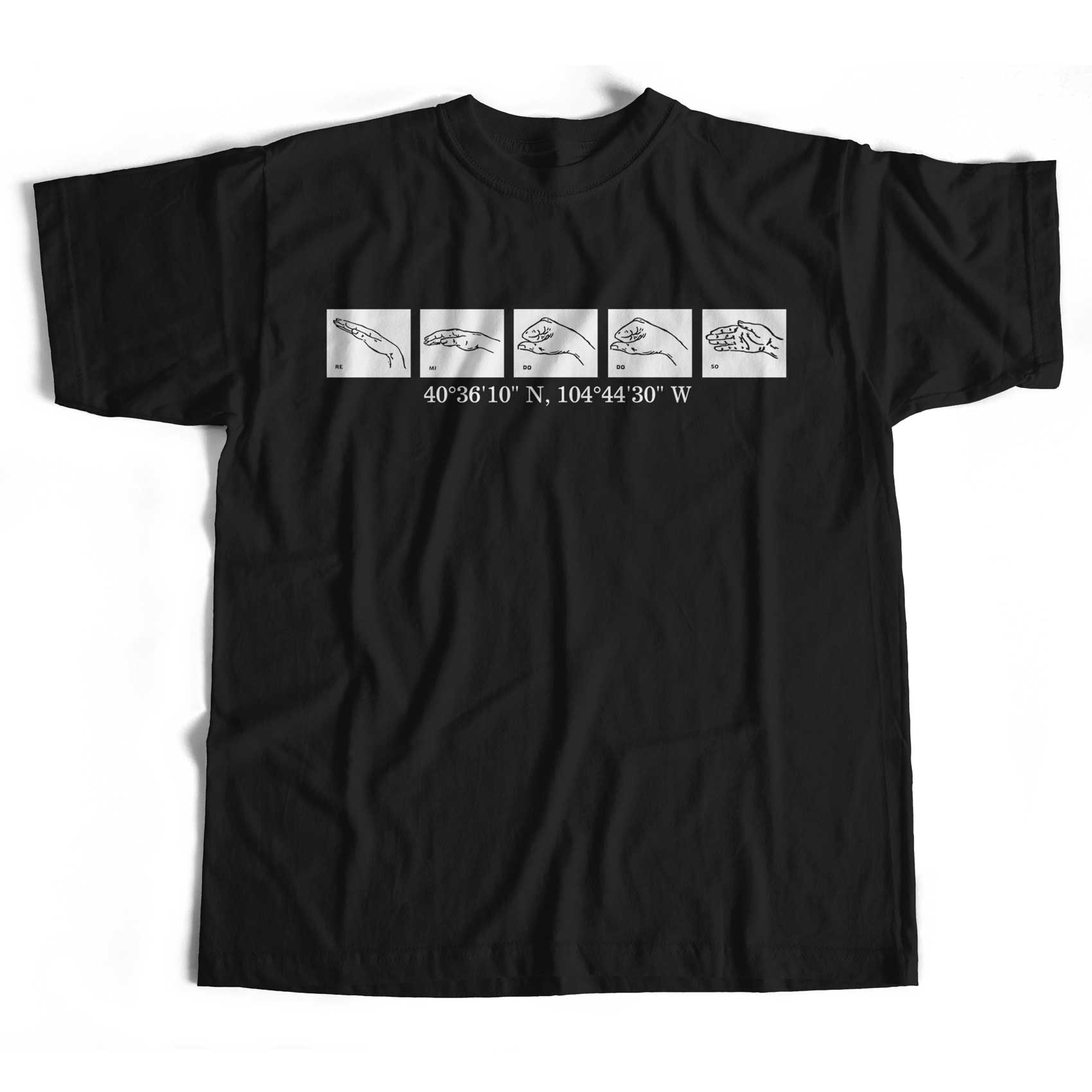 Inspired by Close Encounters T shirt - Hand Signals Coordinates | Cult ...