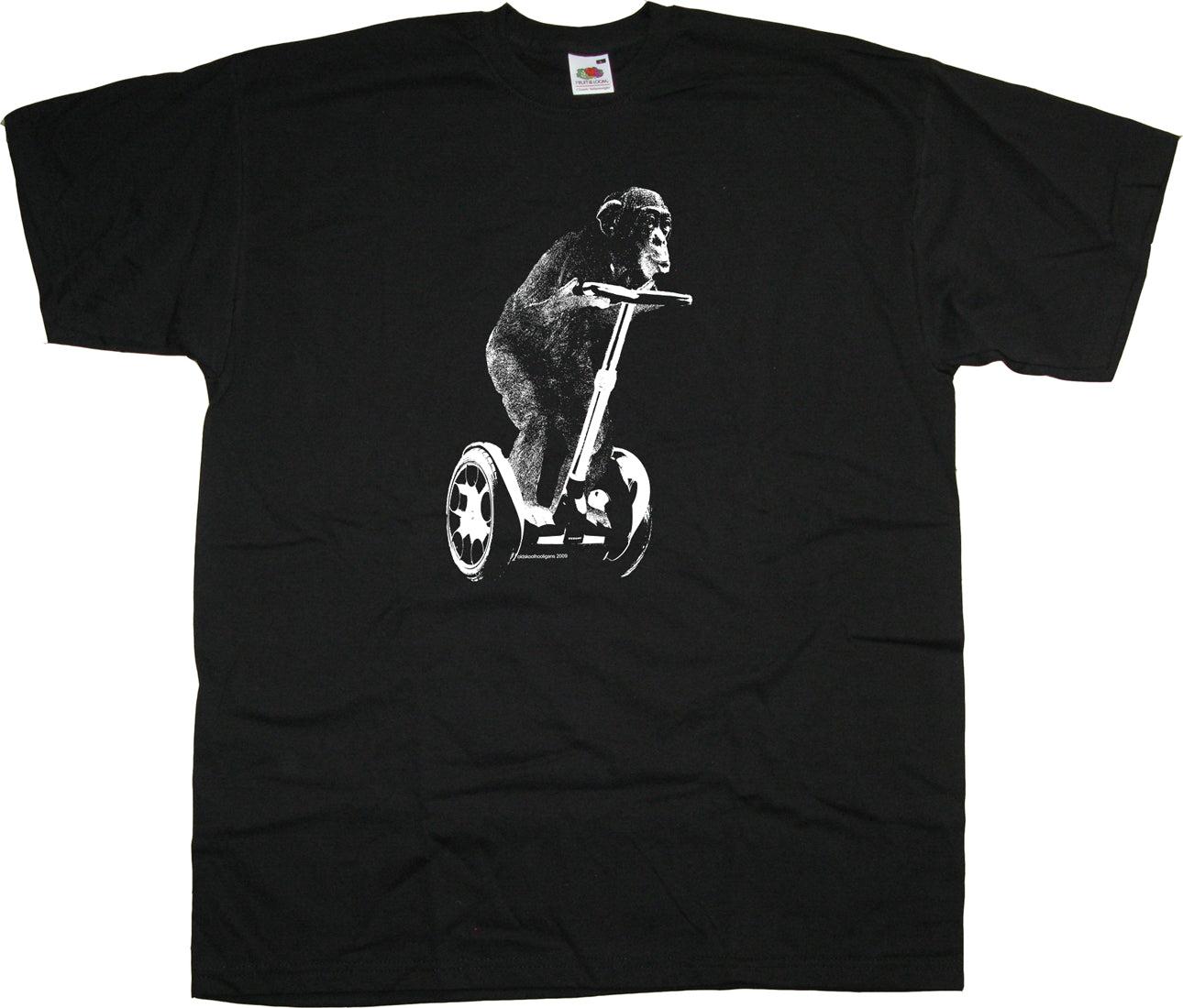 Chimp on a Segway t shirt from old Skool Hooligans